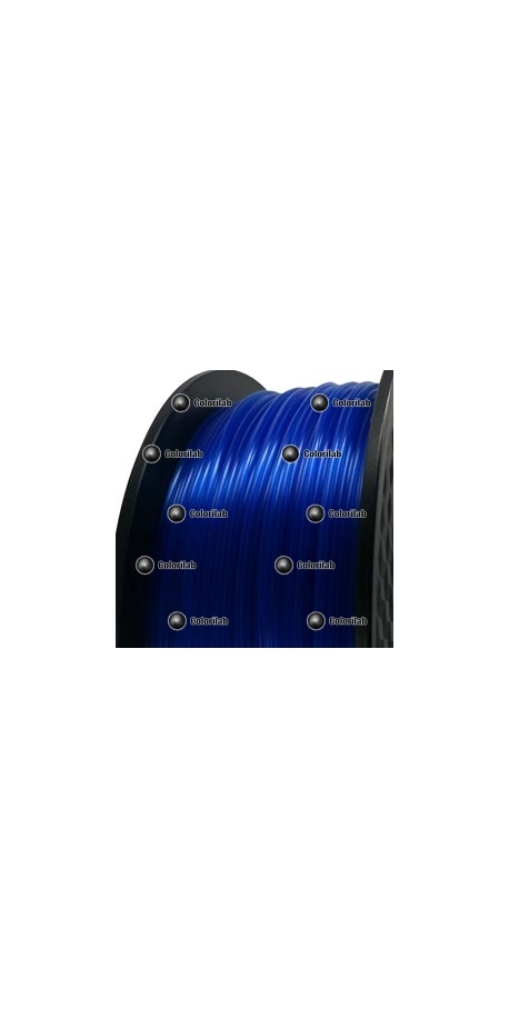 3D printer filament 1-75mm PLA translucent blue 293C