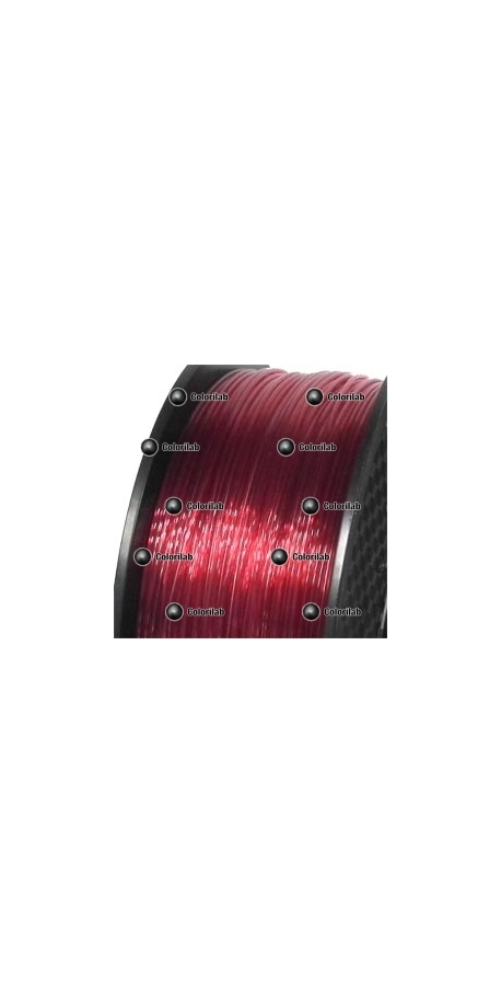 PETG 3D printer filament 1-75 mm translucent red